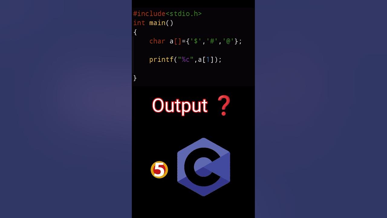 Output C Coder Computerprogramming Programminglanguage Reels Html Coading Youtube 