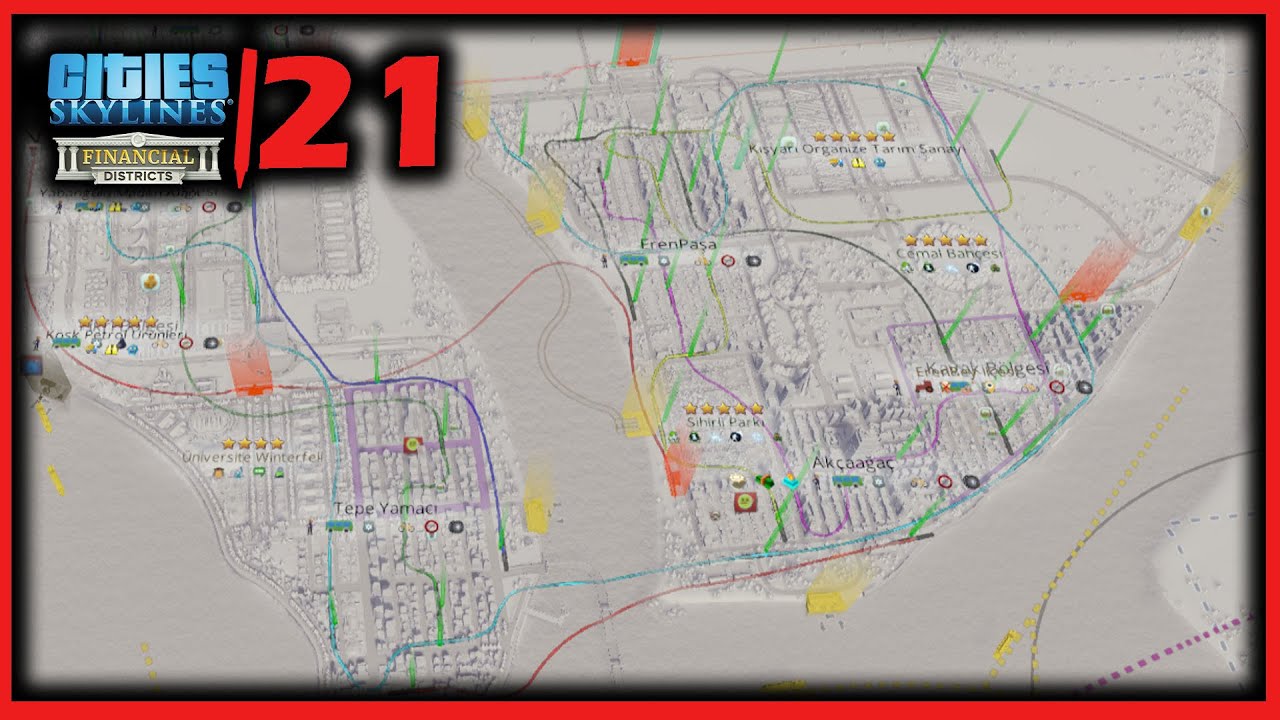 "ULAŞIMDA MARKA" | Cities: Skylines - Financial Districts - YouTube