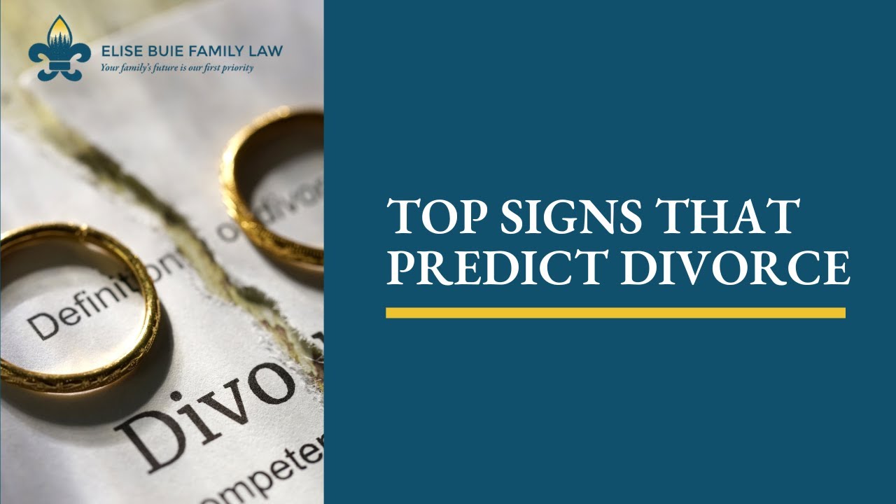 Top Signs That Predict Divorce: What to Watch For in Your Marriage ...