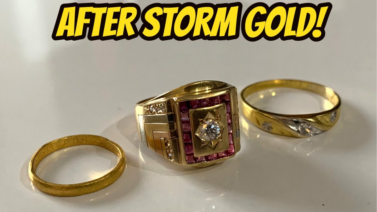 Gold Jackpot! - Beach Metal Detecting after Typhoon - YouTube