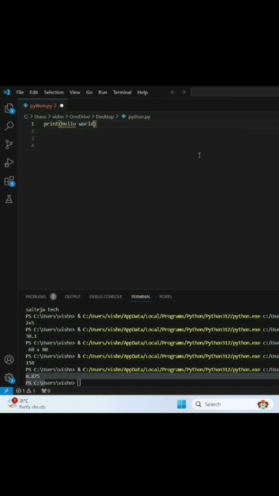 Python in Telugu | Python tutorial || Saitejatech || #saitech #phython #programminglanguage ...