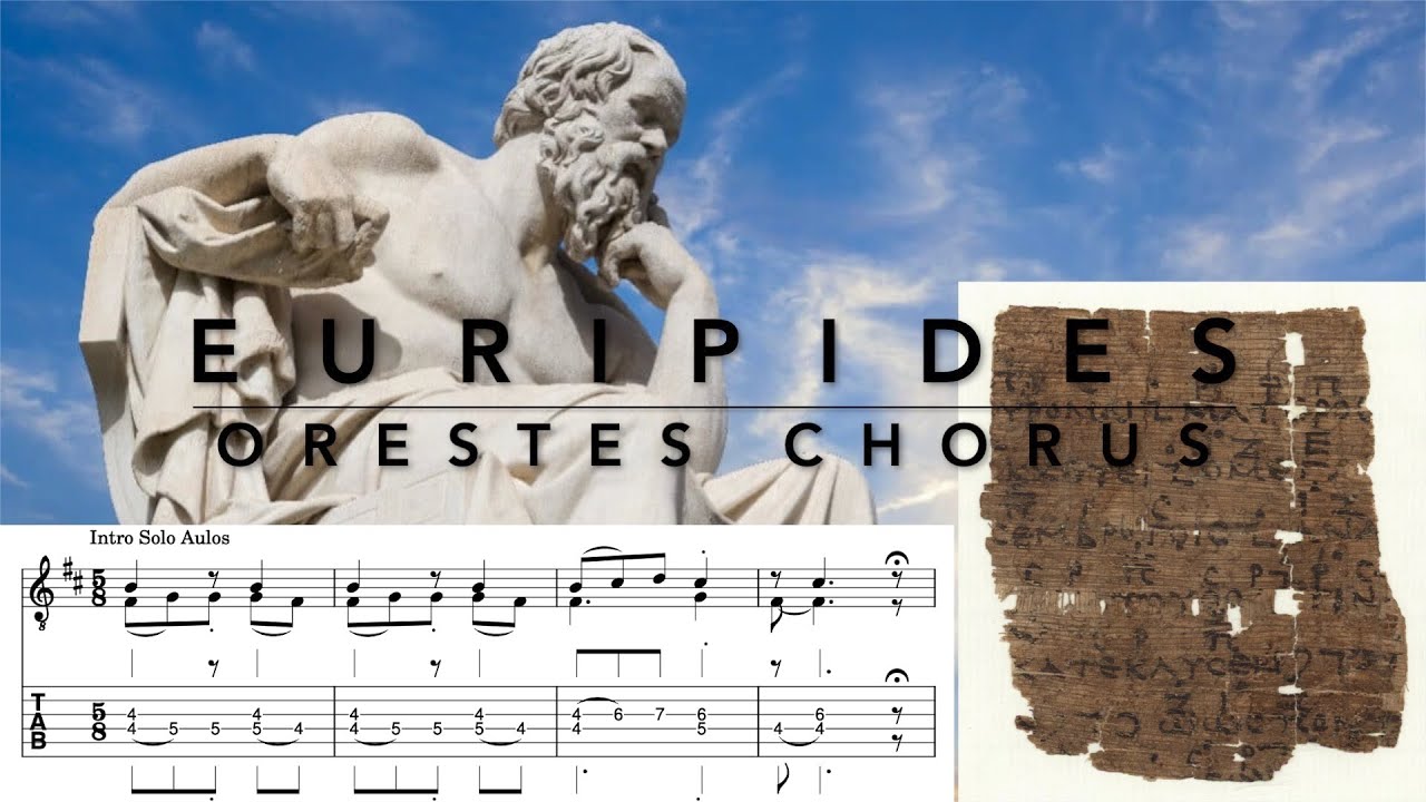 Ancient Greek Aulos Music in 5/8 for Guitar TAB & Sheet Music - YouTube