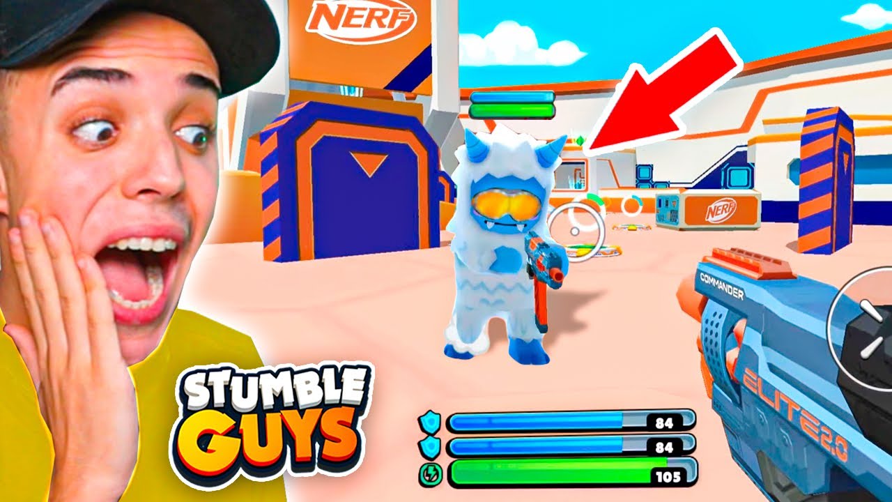 PROBANDO el NUEVO MAPA de NERF en STUMBLE GUYS! 😱 *nueva actualización ...