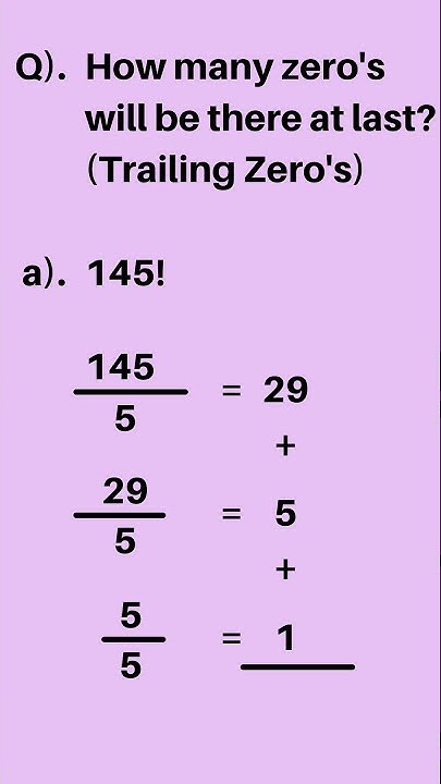 #Number_system_Trailing_Zero |Number system question super fast trick ...