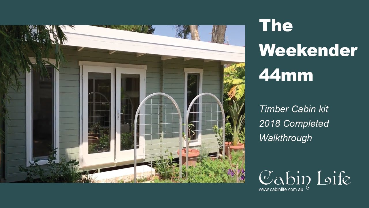The Weekender Skillion 44mm Timber Cabin - 2018 Walkthrough - YouTube