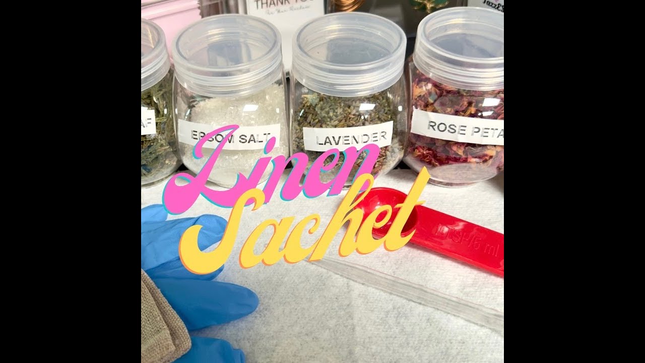 DIY Linen Sachet | Natural Drawer Freshener - YouTube