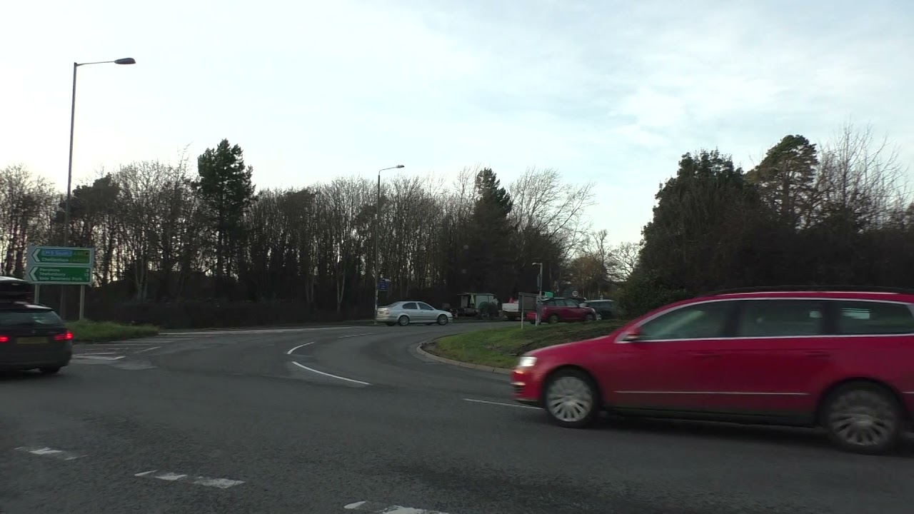 Driving On A44 From Broadway Through Wickhamford To Evesham ...