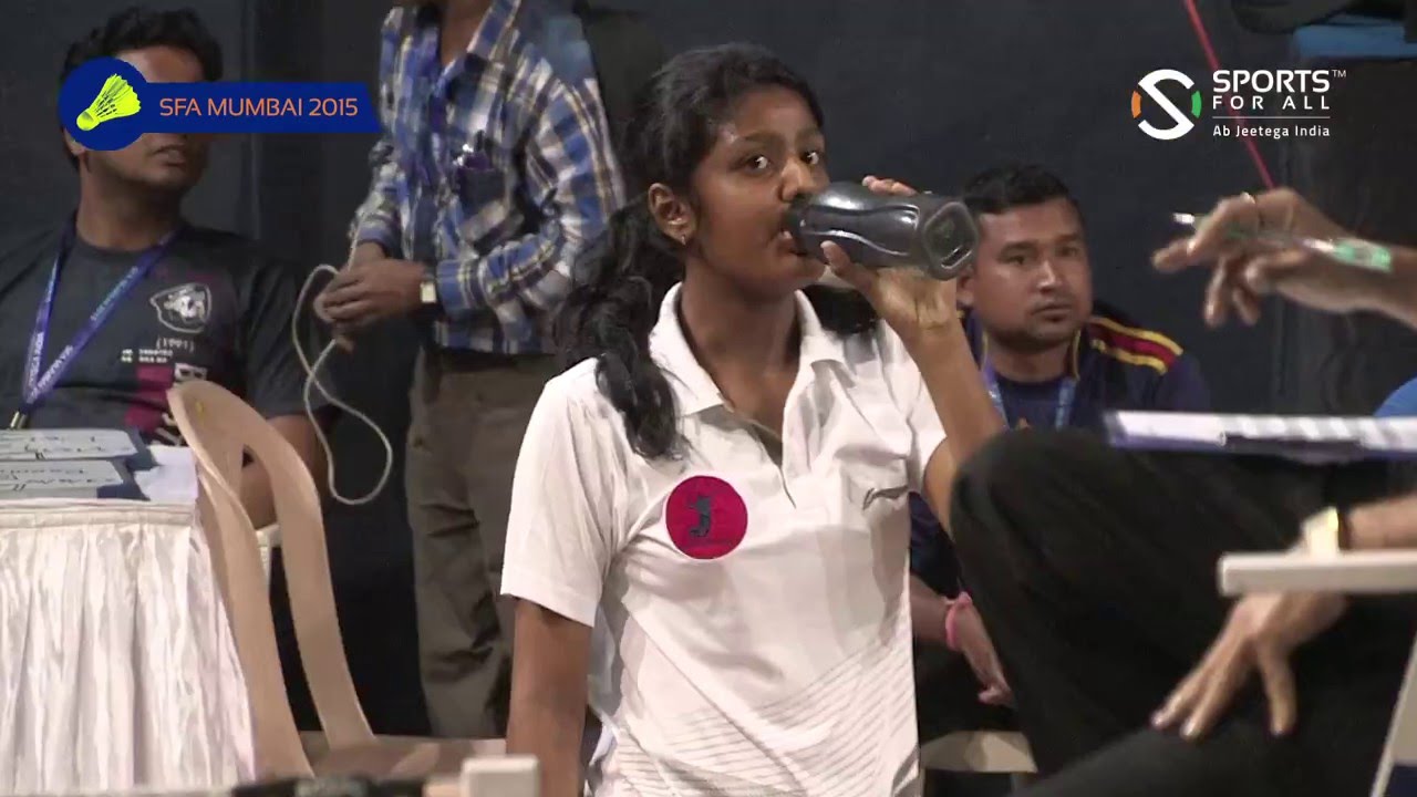 SFA Mumbai 2015 | Badminton | Divya Hegde Vs Aishanya Srivastava | U17 ...
