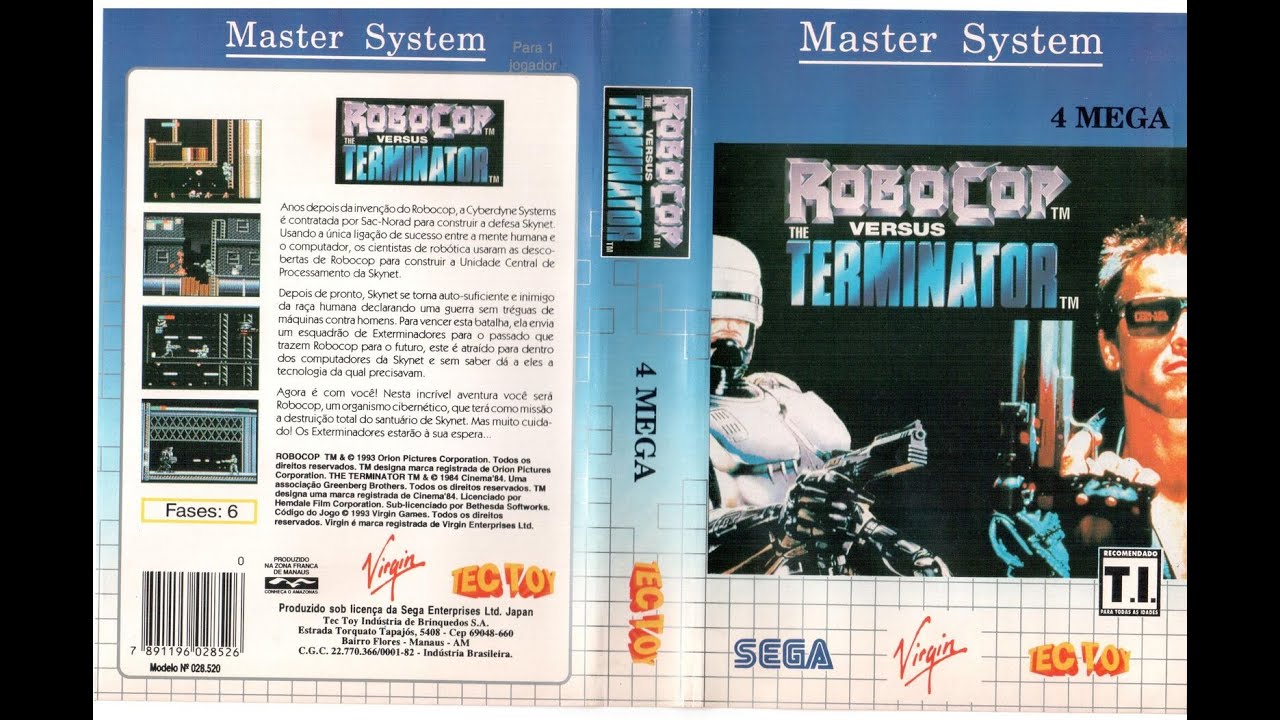 RoboCop Vs Terminator - Master System/MiSTer FPGA - YouTube