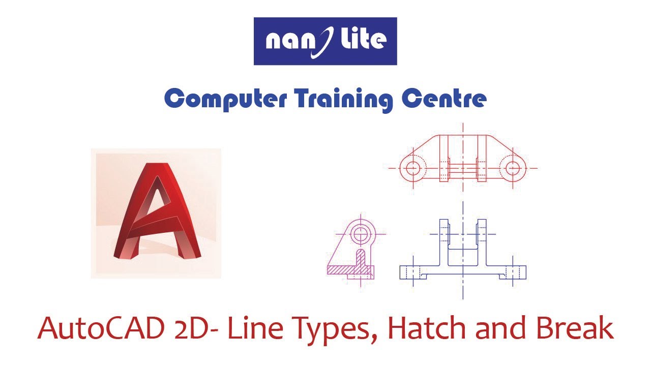 AutoCAD 2D - Line Type, Hatch and Break Commands - YouTube