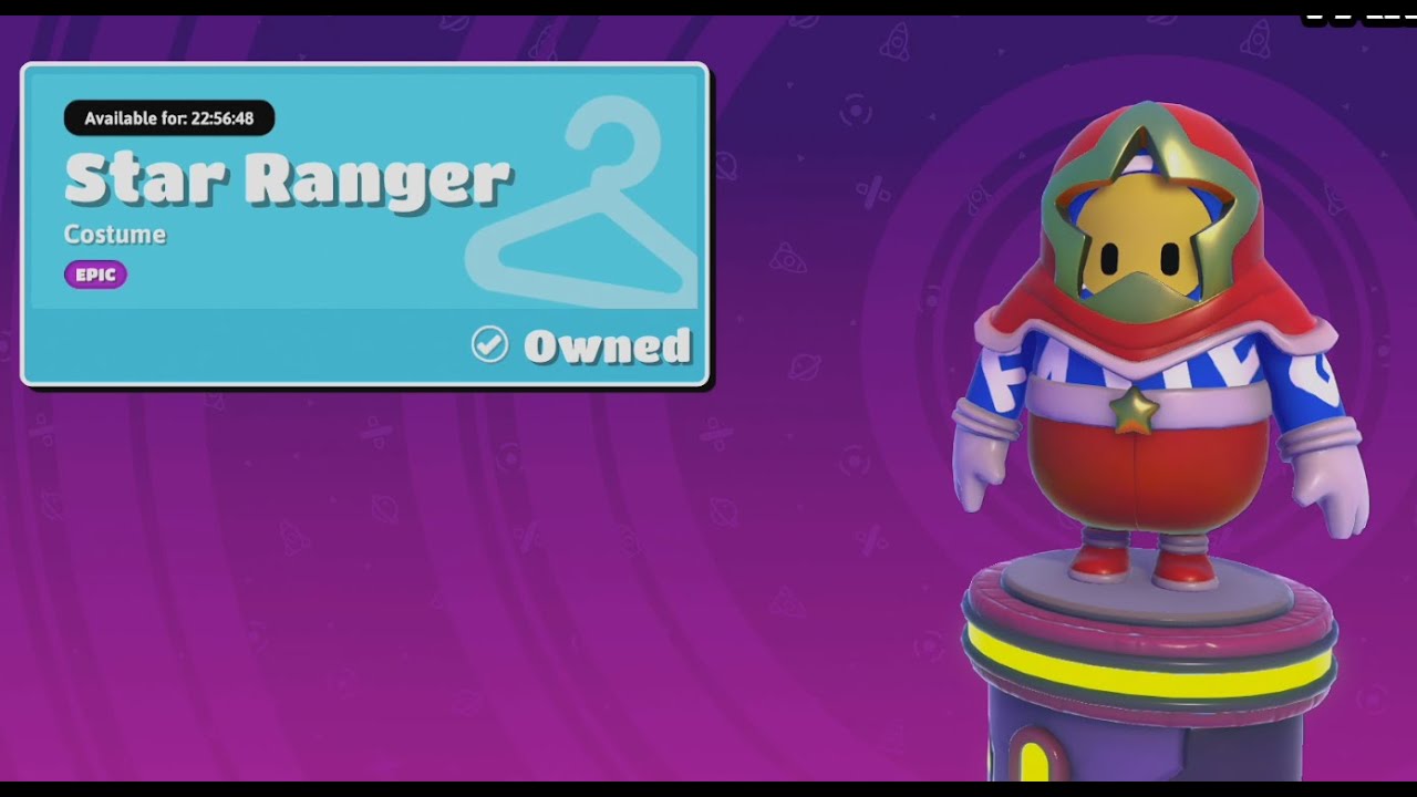 NEW STAR RANGER Costume in Fall Guys Item Shop - YouTube