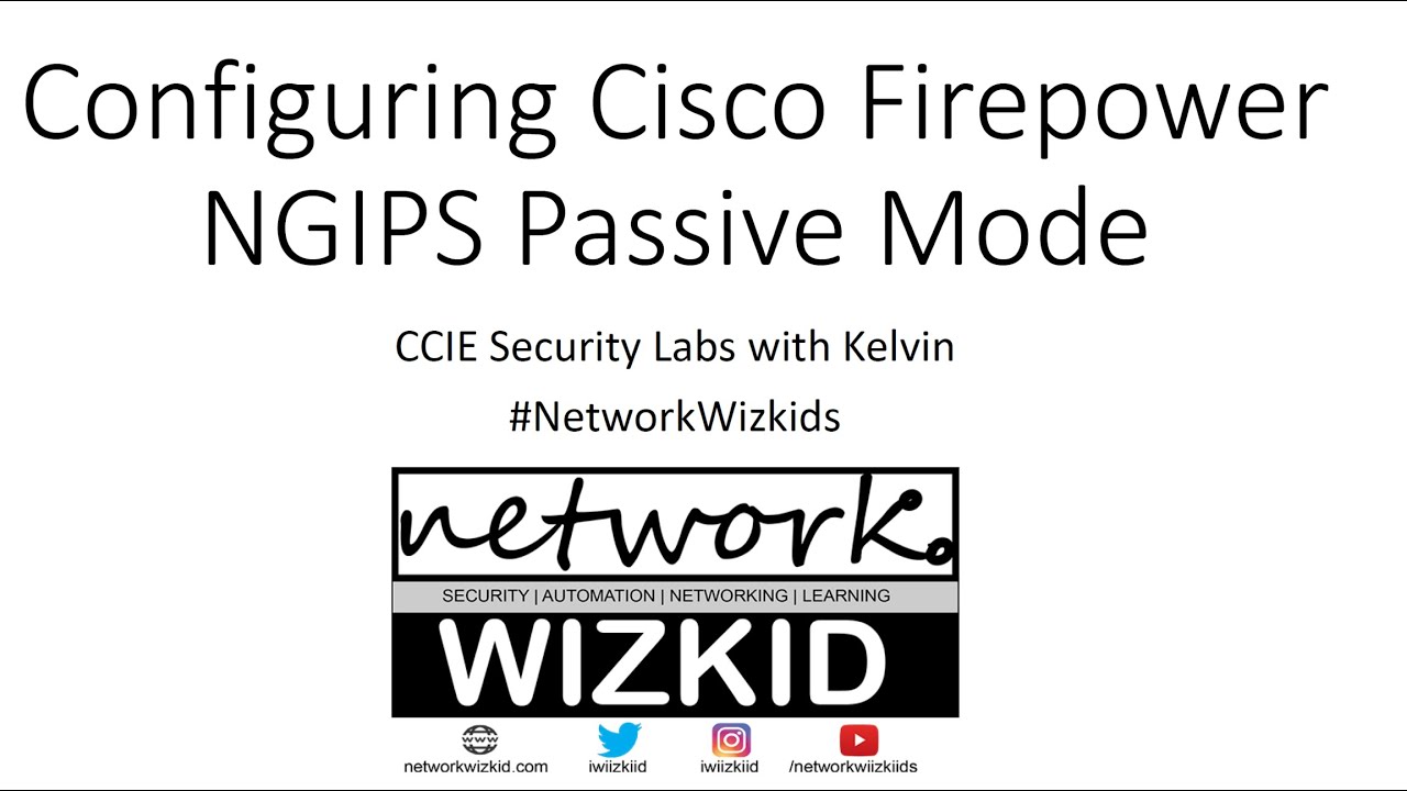 Configuring Cisco Firepower NGIPS Passive Mode - YouTube