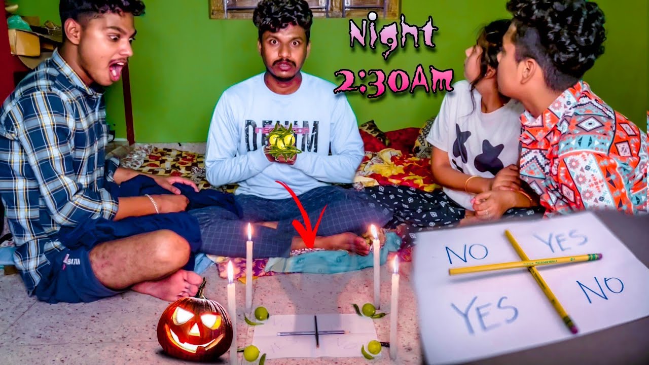 Charlie Charlie Ghost Challenge At Night || it's very dangerous || 😱 do ...