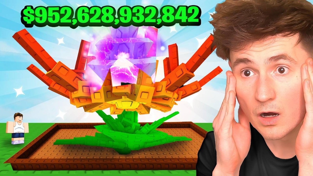 Growing GIANT Prismatic Ember Lilys in Roblox Grow a Garden - YouTube