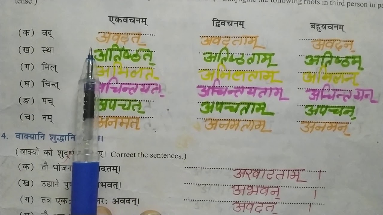 Class-8, sub-sanskrit, ch-2,lang lakar, - YouTube
