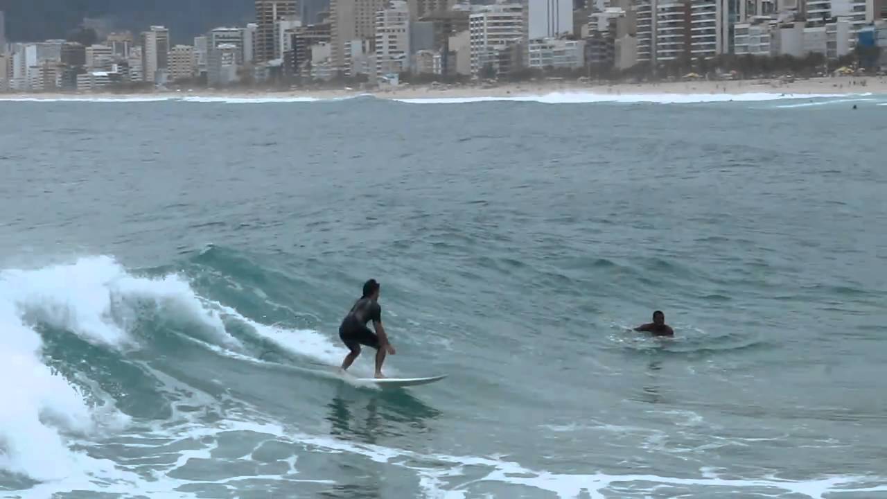 Rio De Janeiro, Surfers on the Copacabana Beach - YouTube
