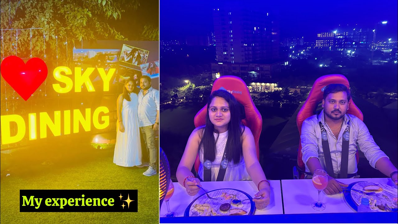 First ever sky dining experience at 165 feet 😱 in Lucknow 🥘 🍱 Vint Club ...