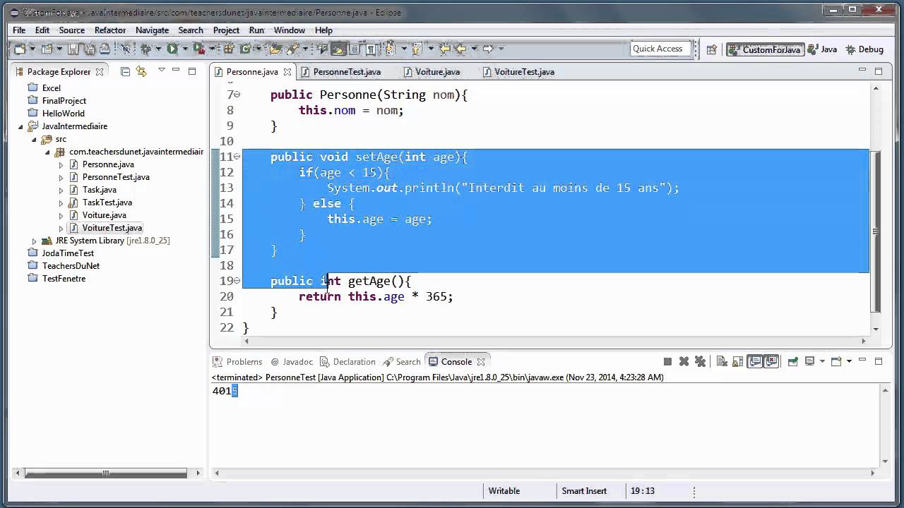 Java Intermédiaire 11 Lencapsulation Youtube 0824