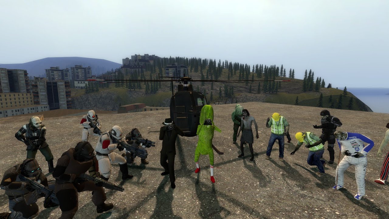 Fighting Combine and Zombies While Trying to Escape! - Garry's Mod ...