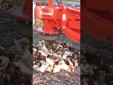 나무 그루터기 제거 기계(Tree Stump Remove Machine)#shorts - YouTube
