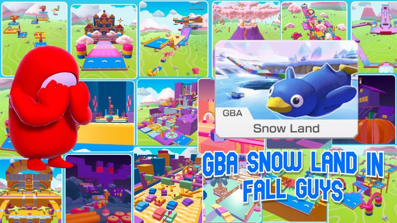 Building GBA Snow Land In Fall Guys - YouTube