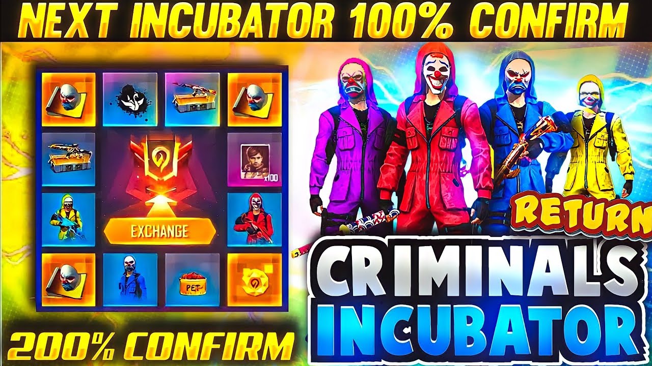 Free fire criminal incubator return | criminal bundle return confirm ...