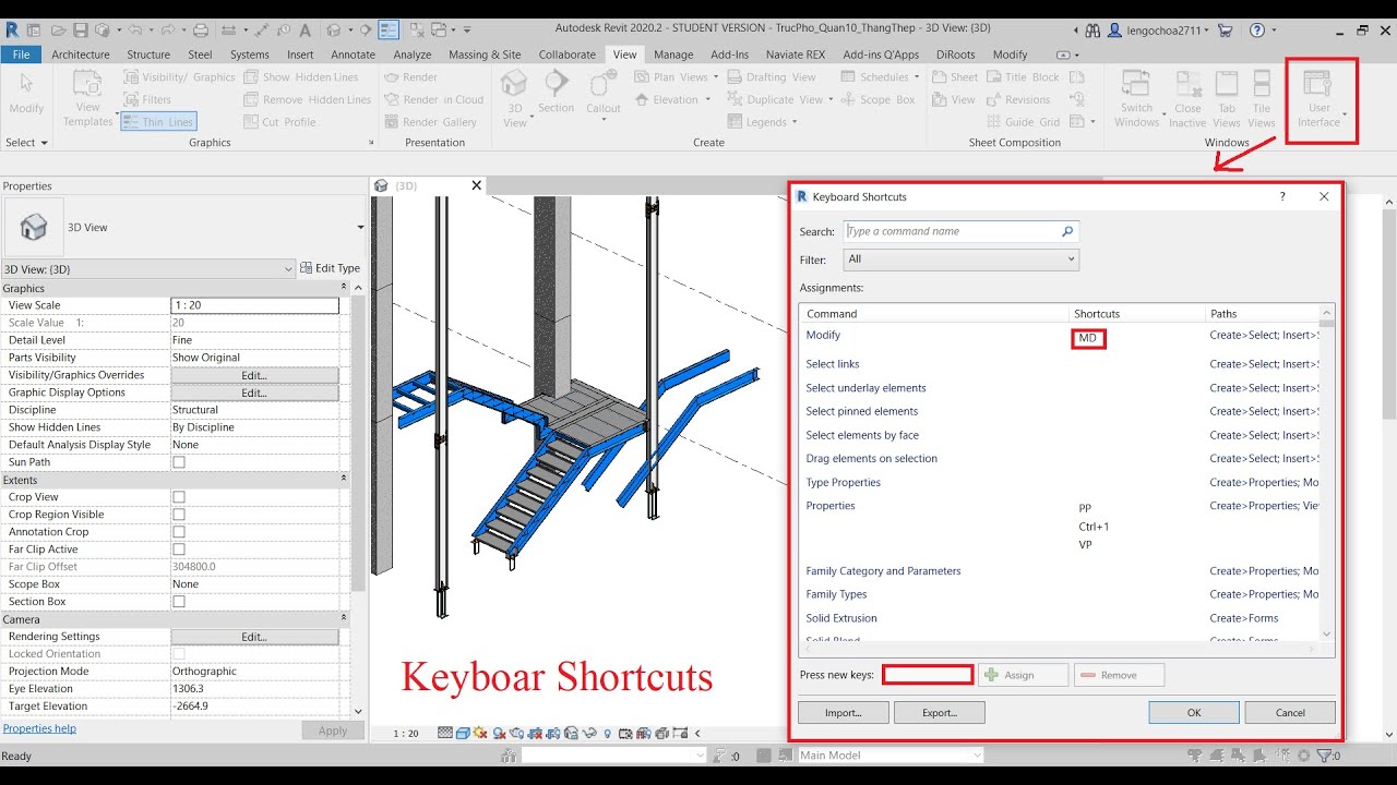 Revit_Keyboar Shortcuts/ Phím tắt trong revit. - YouTube