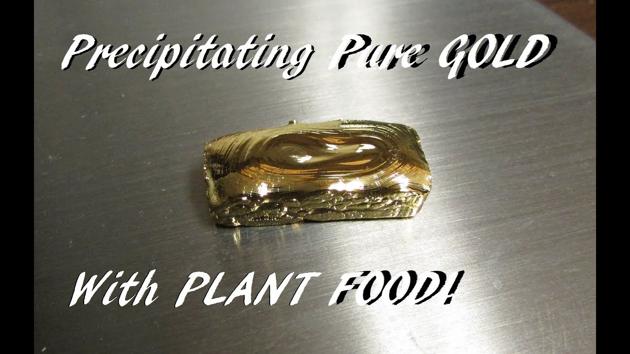 Precipitating Pure Gold With Plant Food Copperas - YouTube