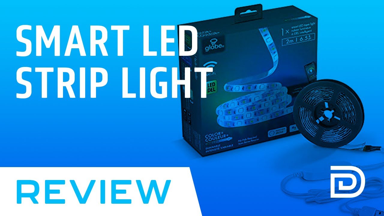 No Hub Smart LED Strip Lights // Globe Electric Wi-Fi Smart RGB ...