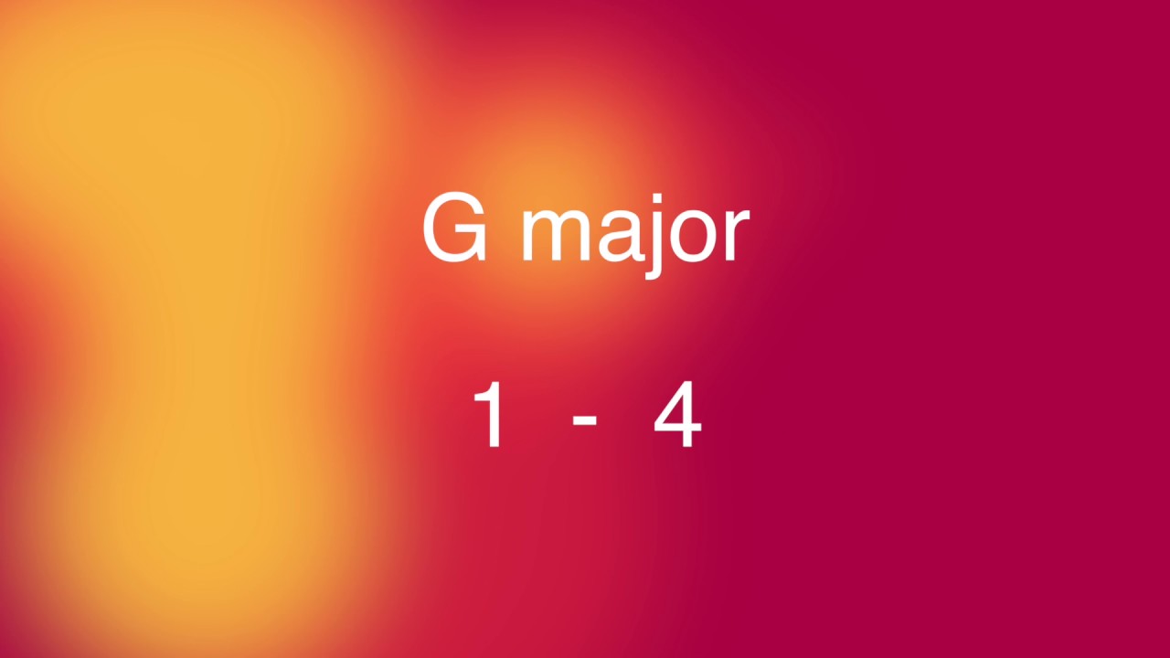 G major chord progression, 1 - 4 - for beginners - YouTube
