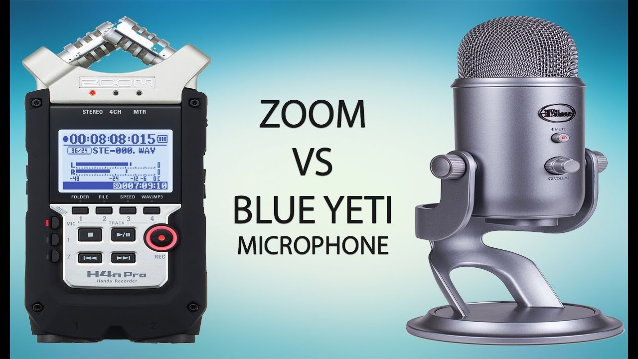 BLUE YETI VS ZOOM! Microphone Comparison! - YouTube