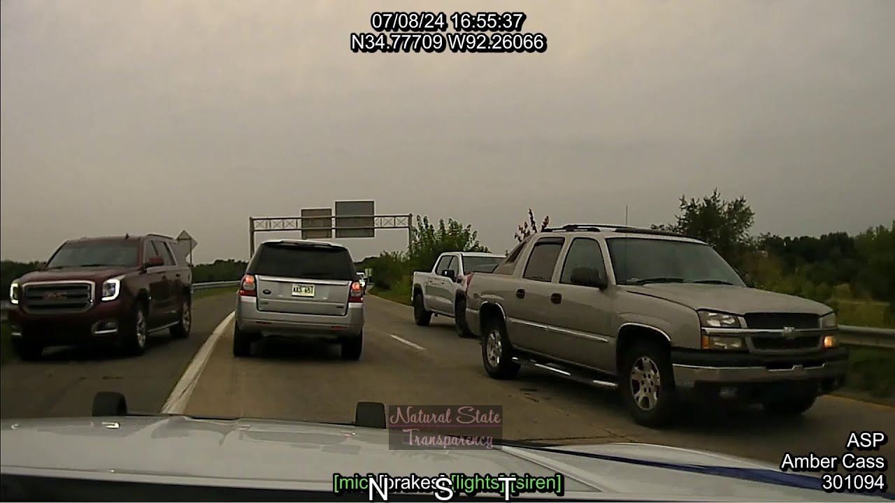 Pursuit/TVI/Rush Hour/Oncoming I-30 Little Rock Arkansas State Police ...