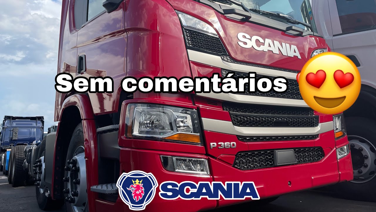 Scania P360 Bitruck 8x2 na cor Vermelho Cereja, top demais!!!! - YouTube