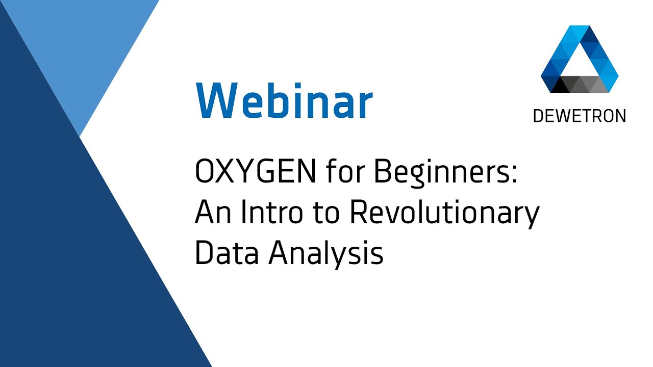 OXYGEN for Beginners: An Intro to Revolutionary Data Analysis - YouTube