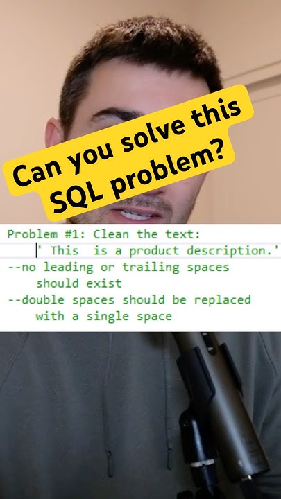 Can you solve this #SQL problem? #data #dataanalytics - YouTube