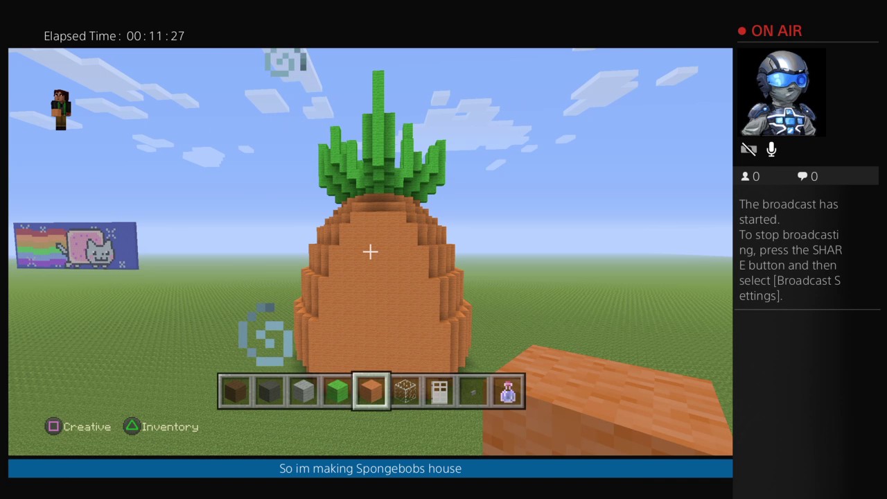 Minecraft building tutorial Spongebobs house pt2 - YouTube