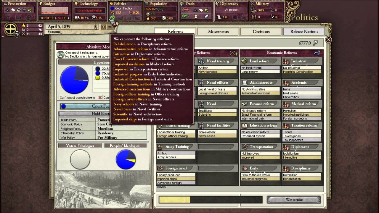 Let's Play Victoria 2 - AHD - Pop Demand Mod - Satsuma Clan/Japan ...