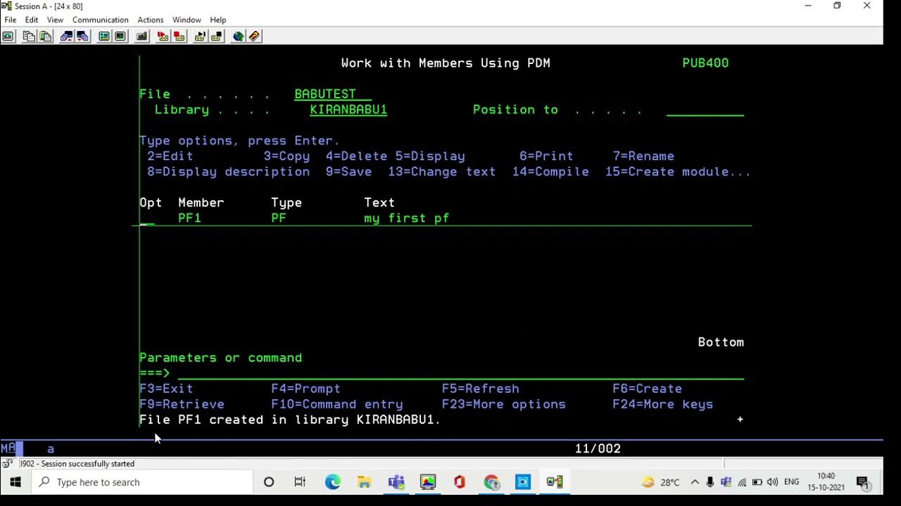 How to Create Physical File in AS400 || Tutorial For Beginners || PF || - YouTube