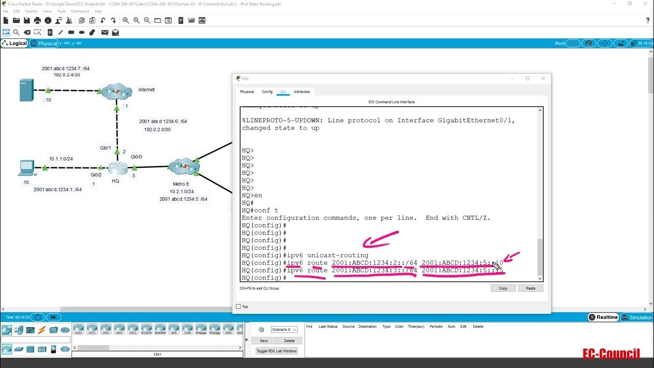 CCNA 200-301 33 - Configuring IPv6 Static Routing - YouTube