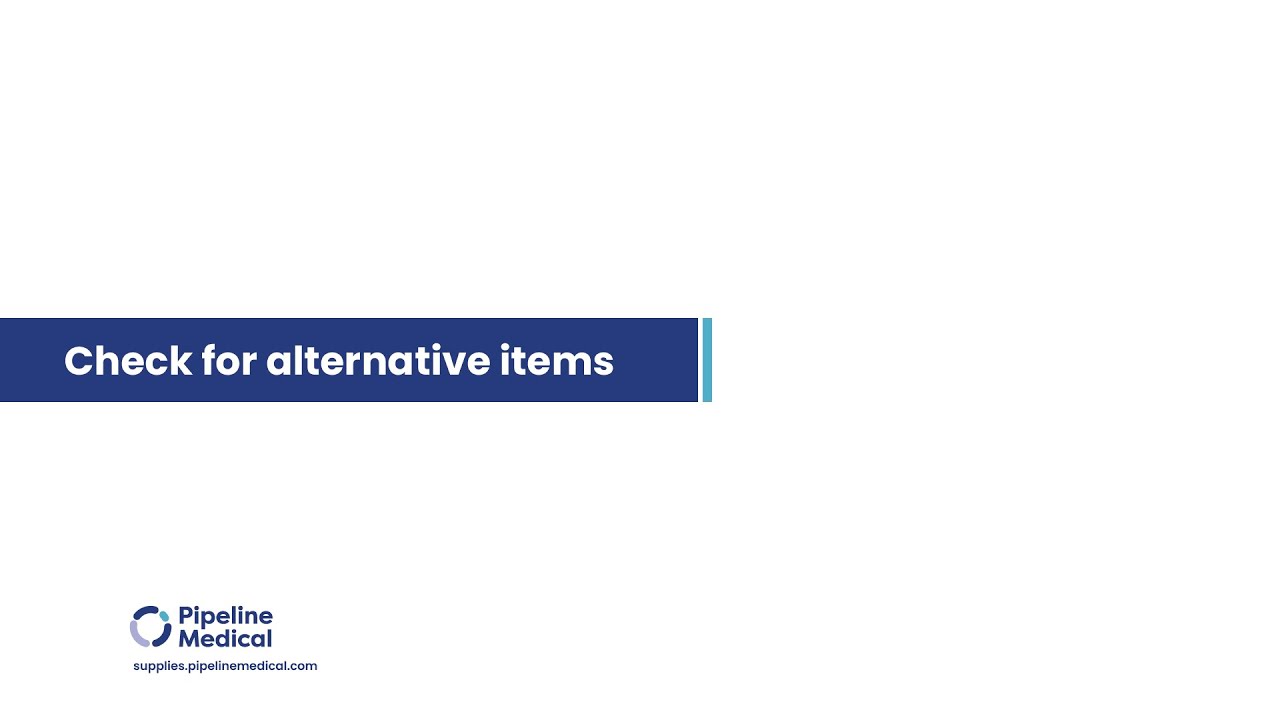 Check for alternative items - YouTube
