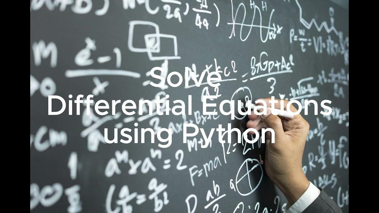 solving ordinary differential equations with python - YouTube