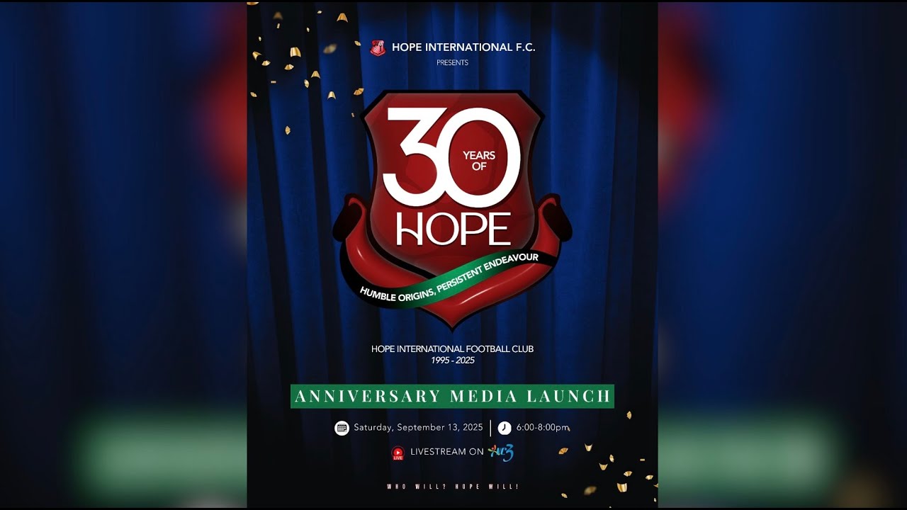 HOPE INTERNATIONAL FC ANNIVERSARY MEDIA LAUNCH - YouTube
