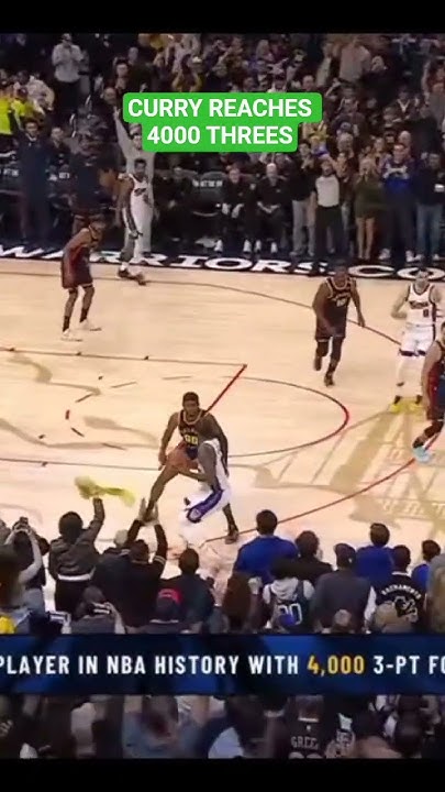 STEPHEN CURRY BECOMES THE FIRST PLAYER IN NBA HISTORY TO REACH 4000 3-POINTERS👨‍🍳 - YouTube