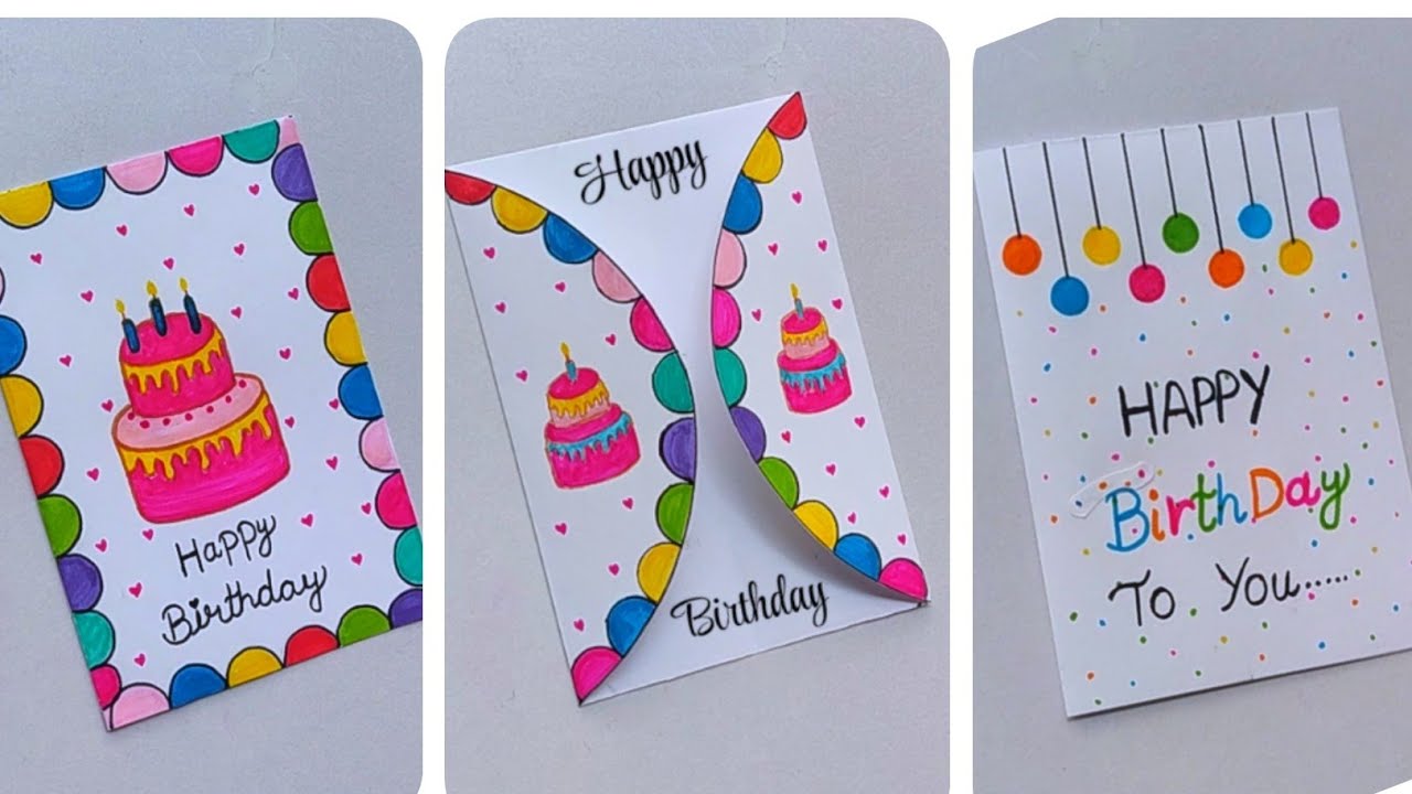 3 Amazing DIY Birthday Card Ideas |Happy Birthday Crafts | Easy Birthday Cards 2025 - YouTube