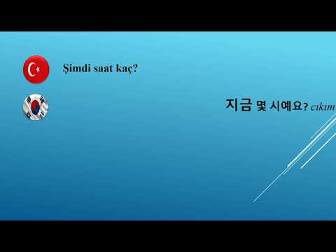 Korece Öğrenelim ! Ama Nasıl ? '9'