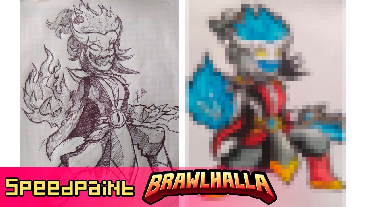 SPEEDPAINT: Akuma no Kogo Hattori (Brawlhalla) - YouTube