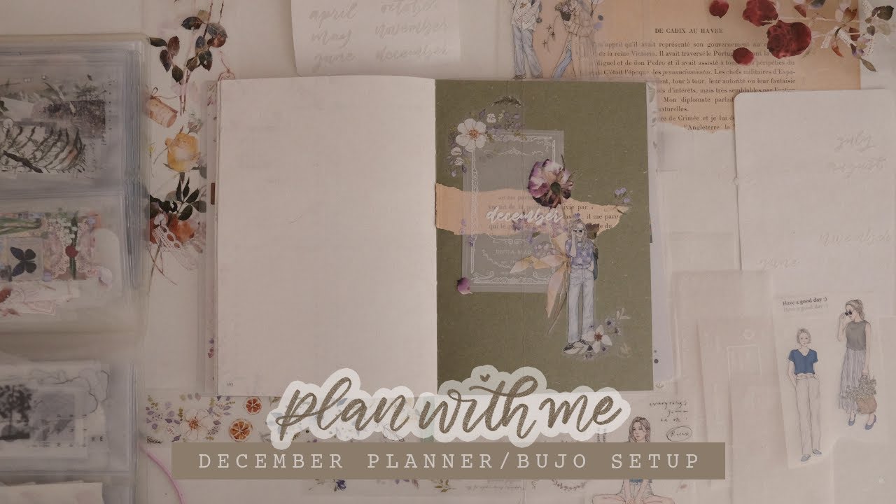 362 PLAN WITH ME; December title page on my planner/bullet journal ...