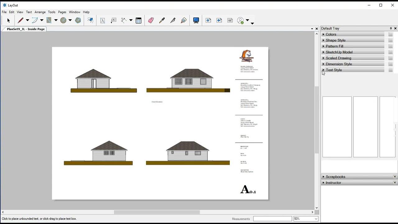 SketchUp Layout Tutorial - Episode 4: Adding Text and Creating a ...