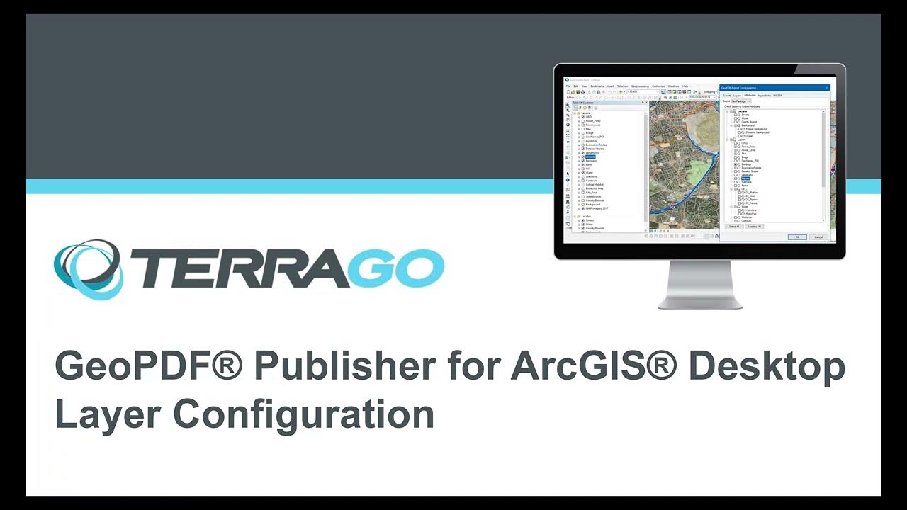 GeoPDF Publisher for ArcGIS Desktop - Layer Configuration - YouTube