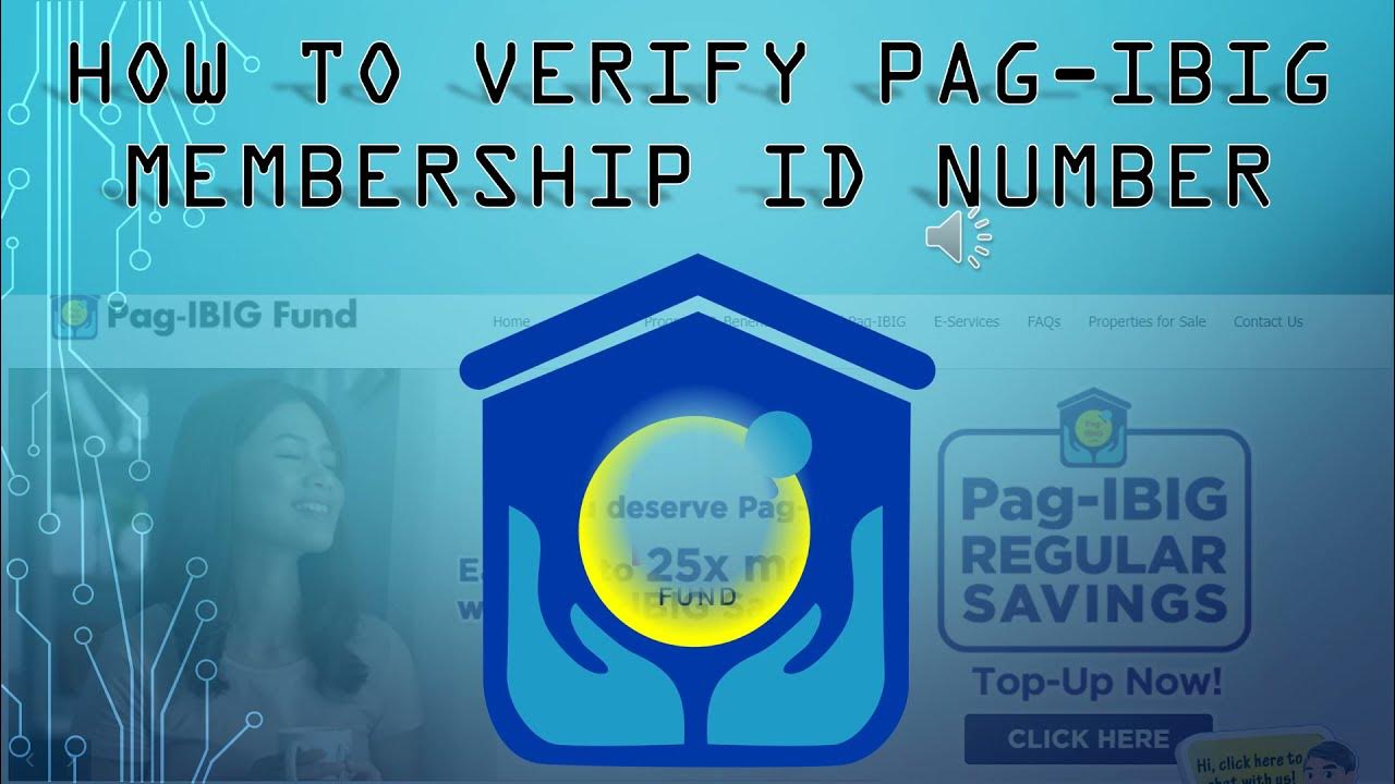 How to Verify Pag-IBIG Membership ID - YouTube